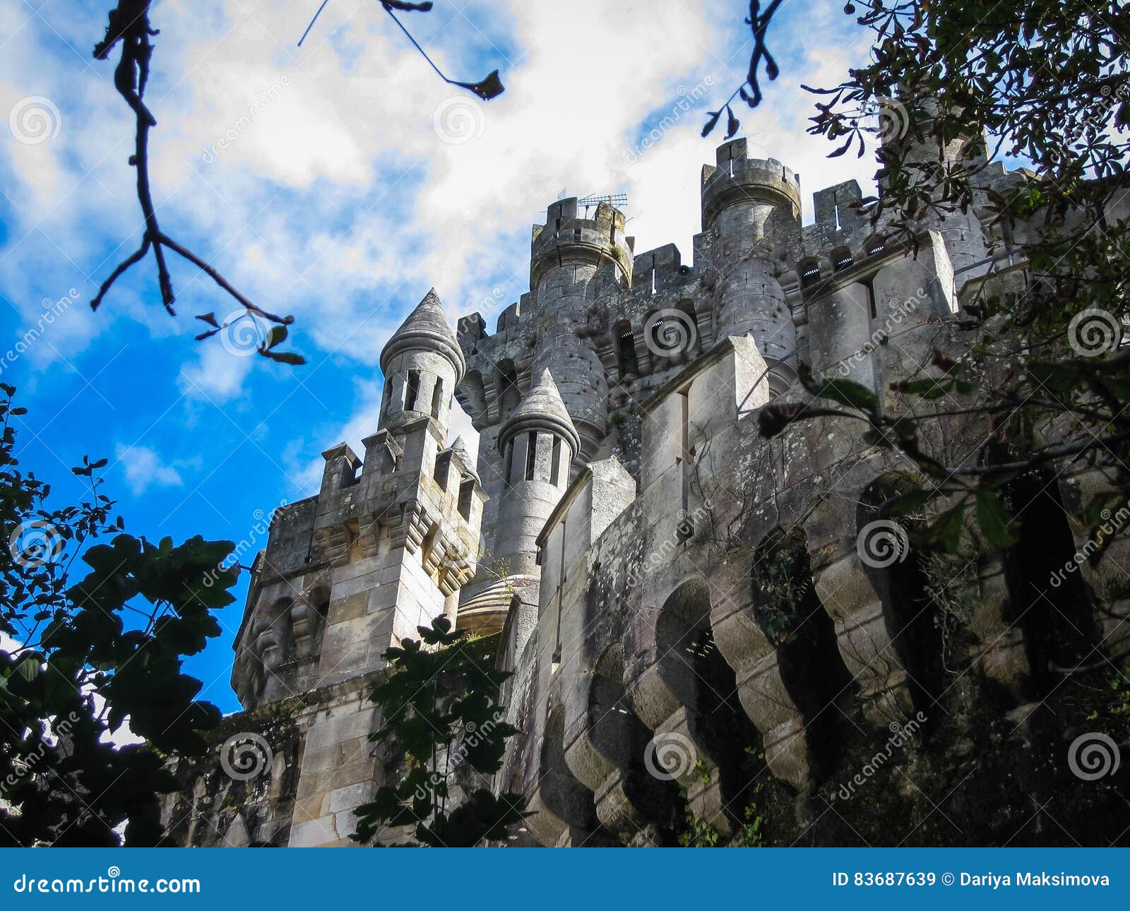 Castle Butron, Basque Country, Spain Stock Image - Image of medieval ...
