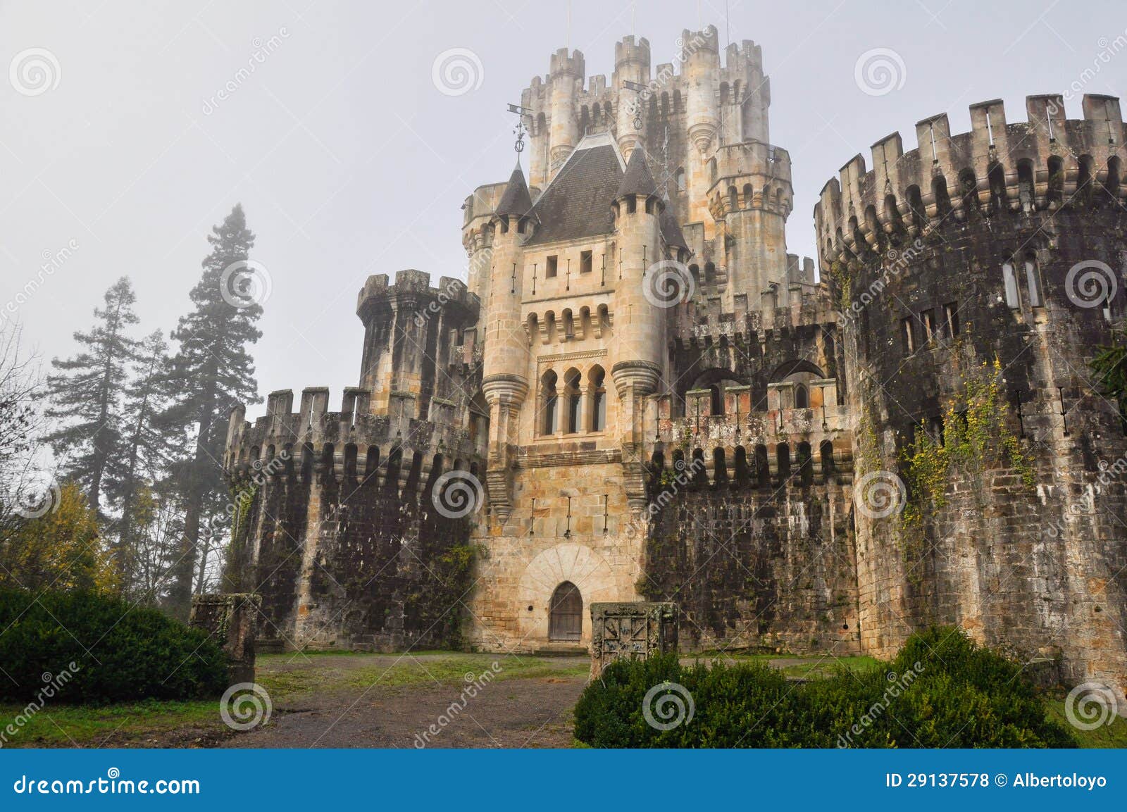 Castle of Butron (Spain) stock photo. Image of spain - 29137578