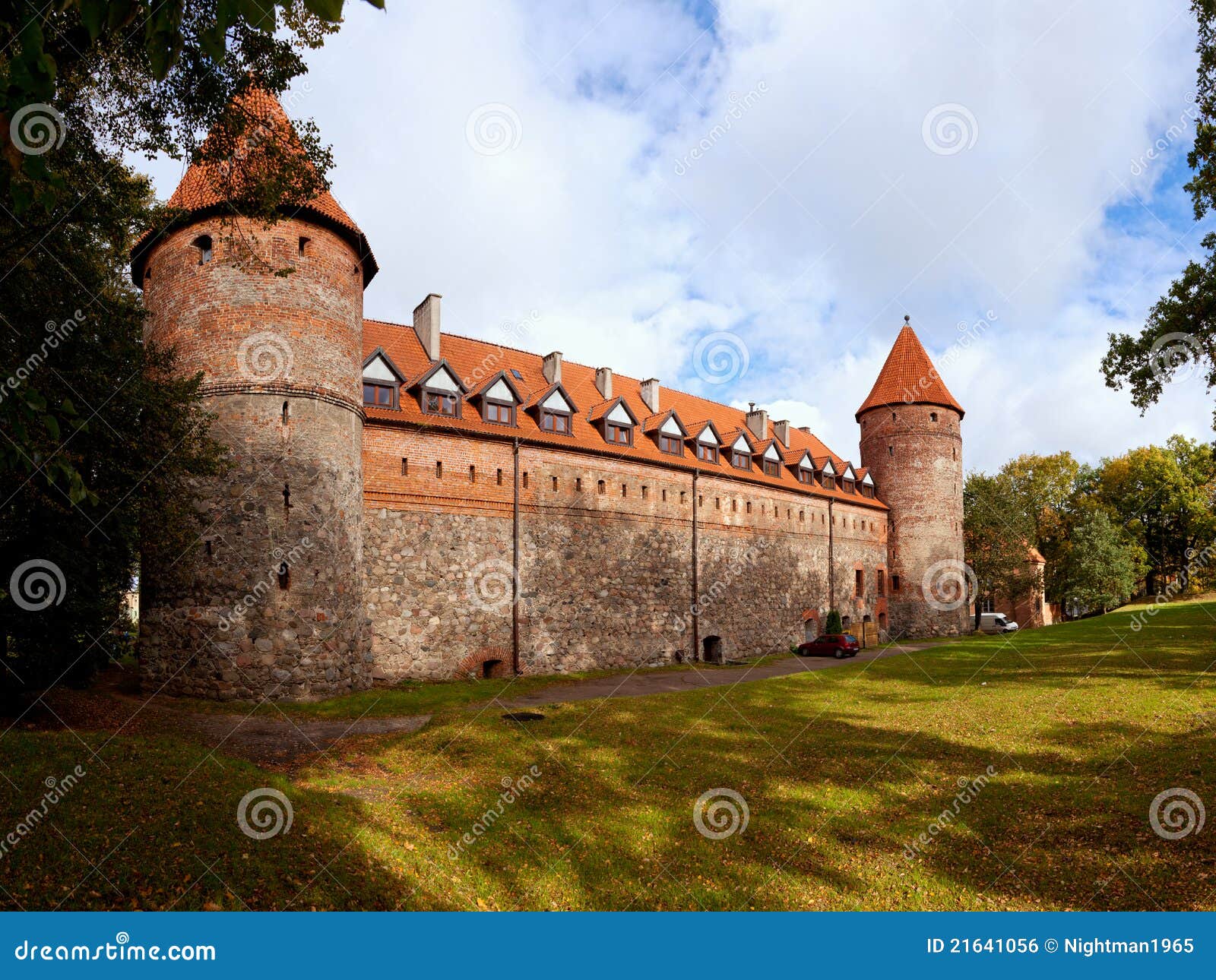 Castle in Bytow, Poland. stock photo. Image of brick - 21641056
