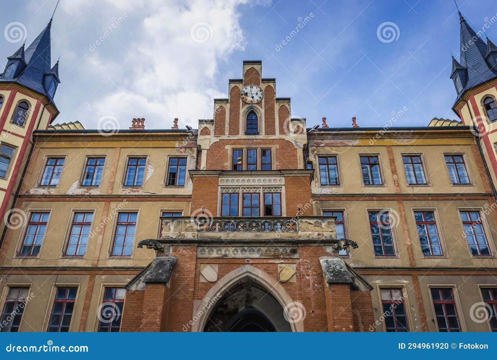 Castle in Bzenec, Czech Republic Stock Photo - Image of republika ...