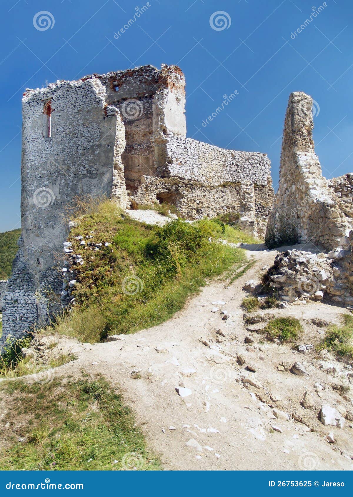 The Castle of Cachtice - Donjon and Interior Stock Image - Image of ...
