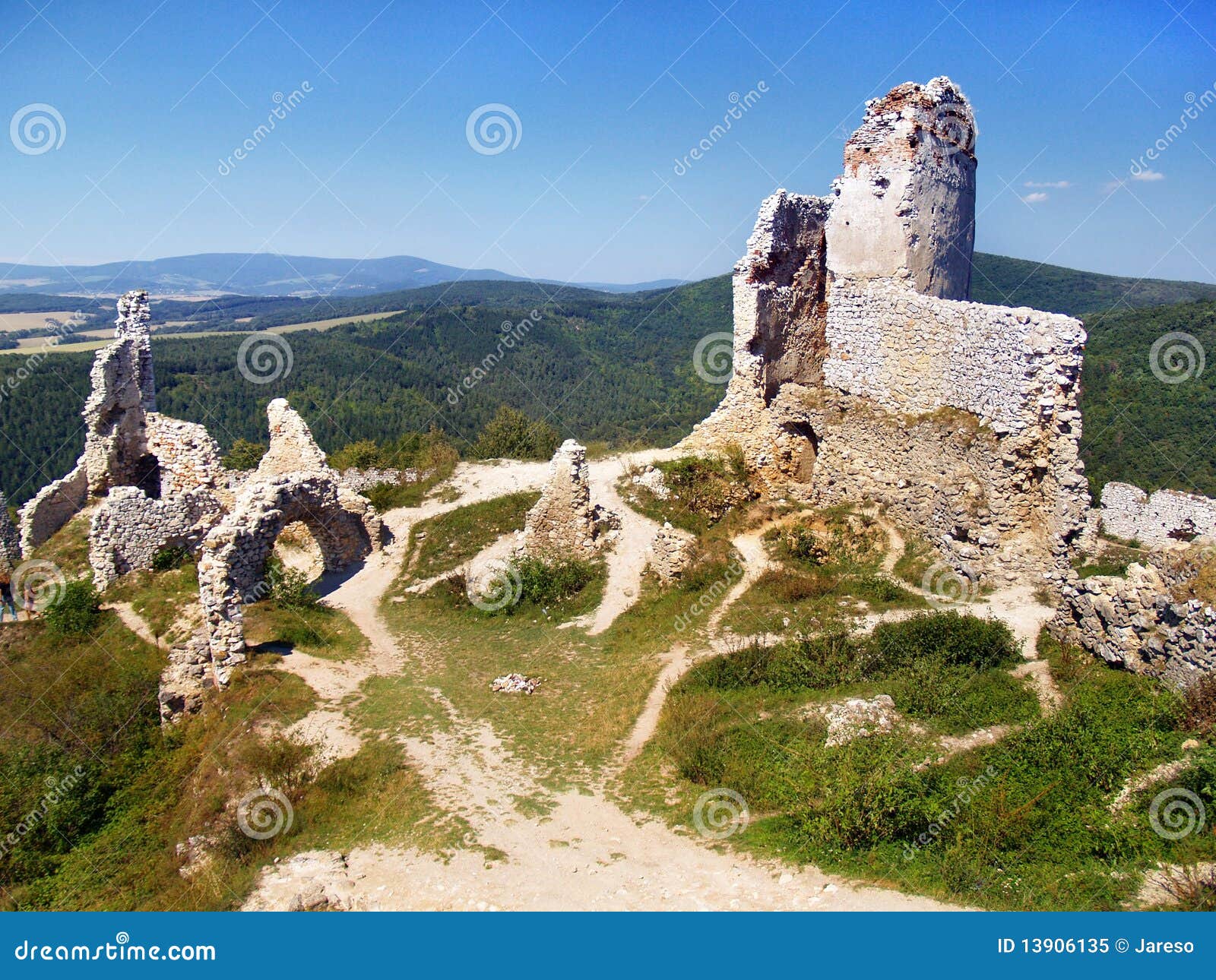 The Castle of Cachtice - Ruins Stock Image - Image of medieval, mystery ...