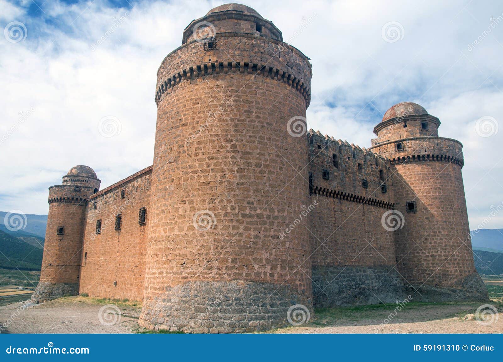 Castle of Calahorra, Spain stock photo. Image of destination - 59191310
