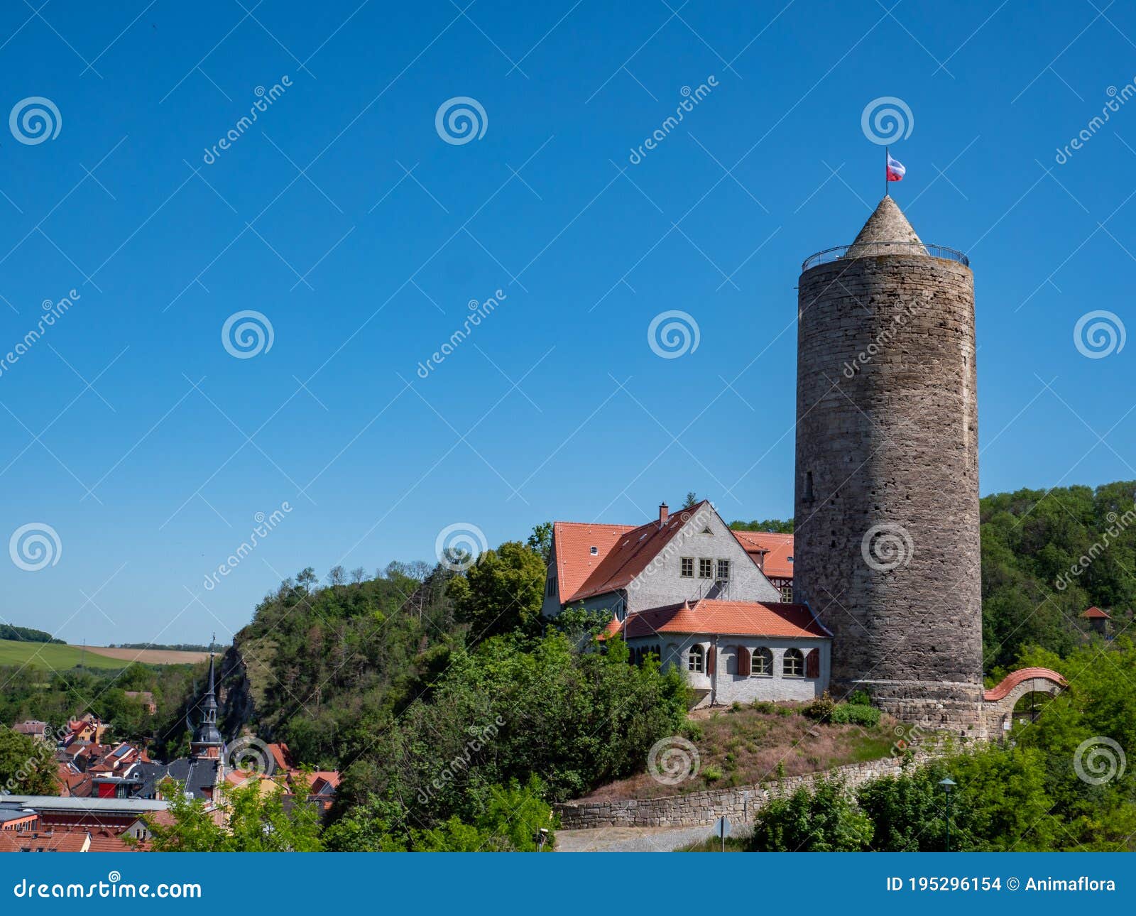 Castle in Camburg Thuringia Saale Stock Photo - Image of thuringia ...
