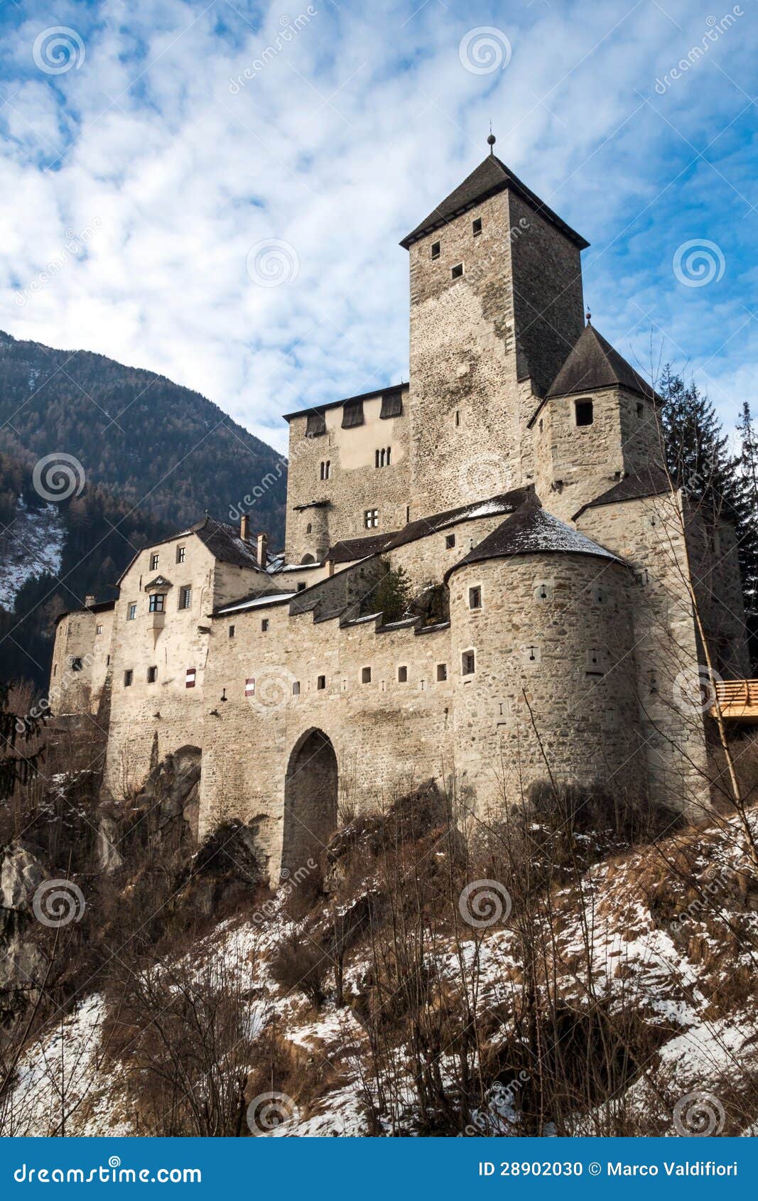 Castle of campo tures stock photo. Image of medieval - 28902030