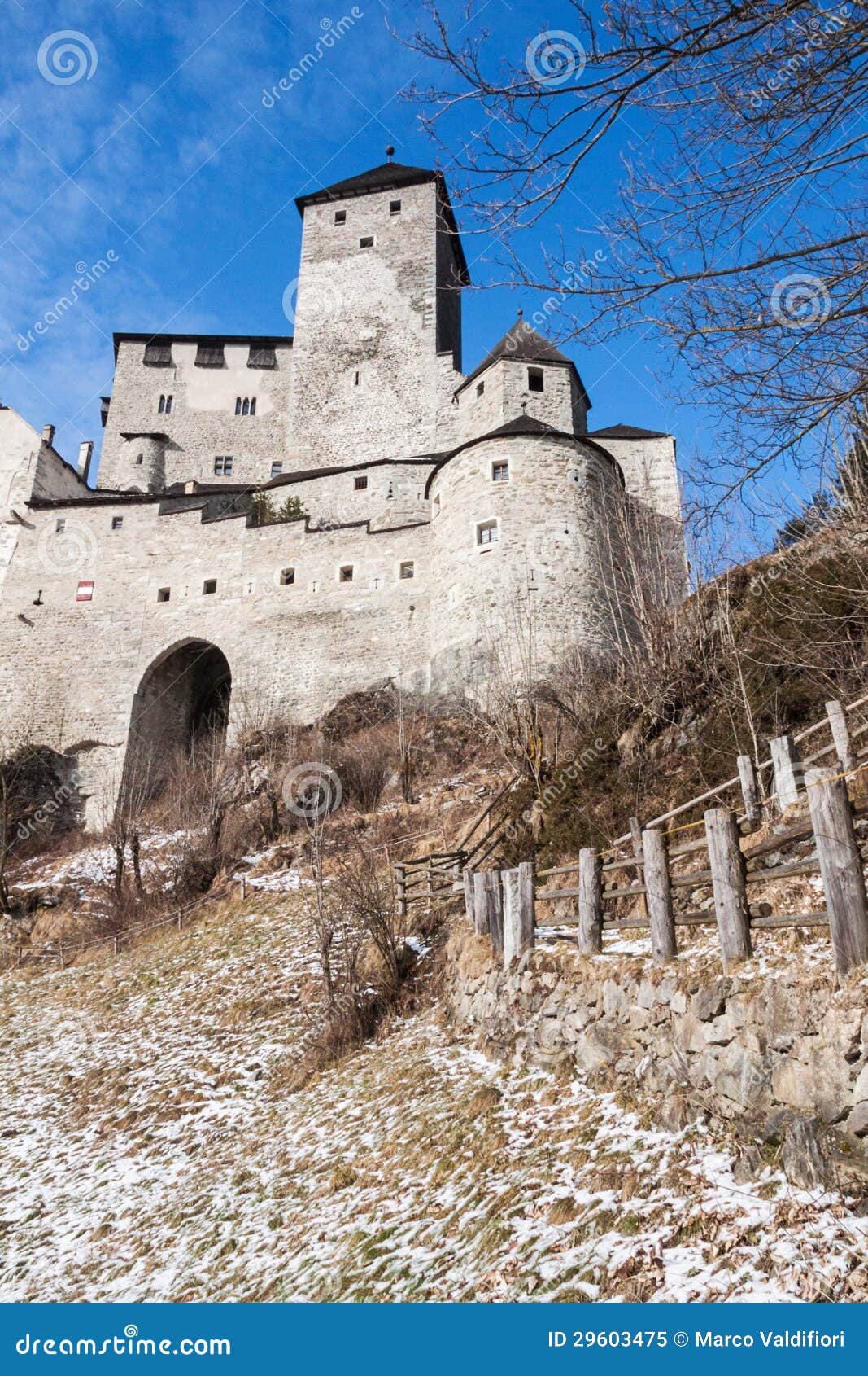 Castle of campo tures stock image. Image of fairytale - 29603475