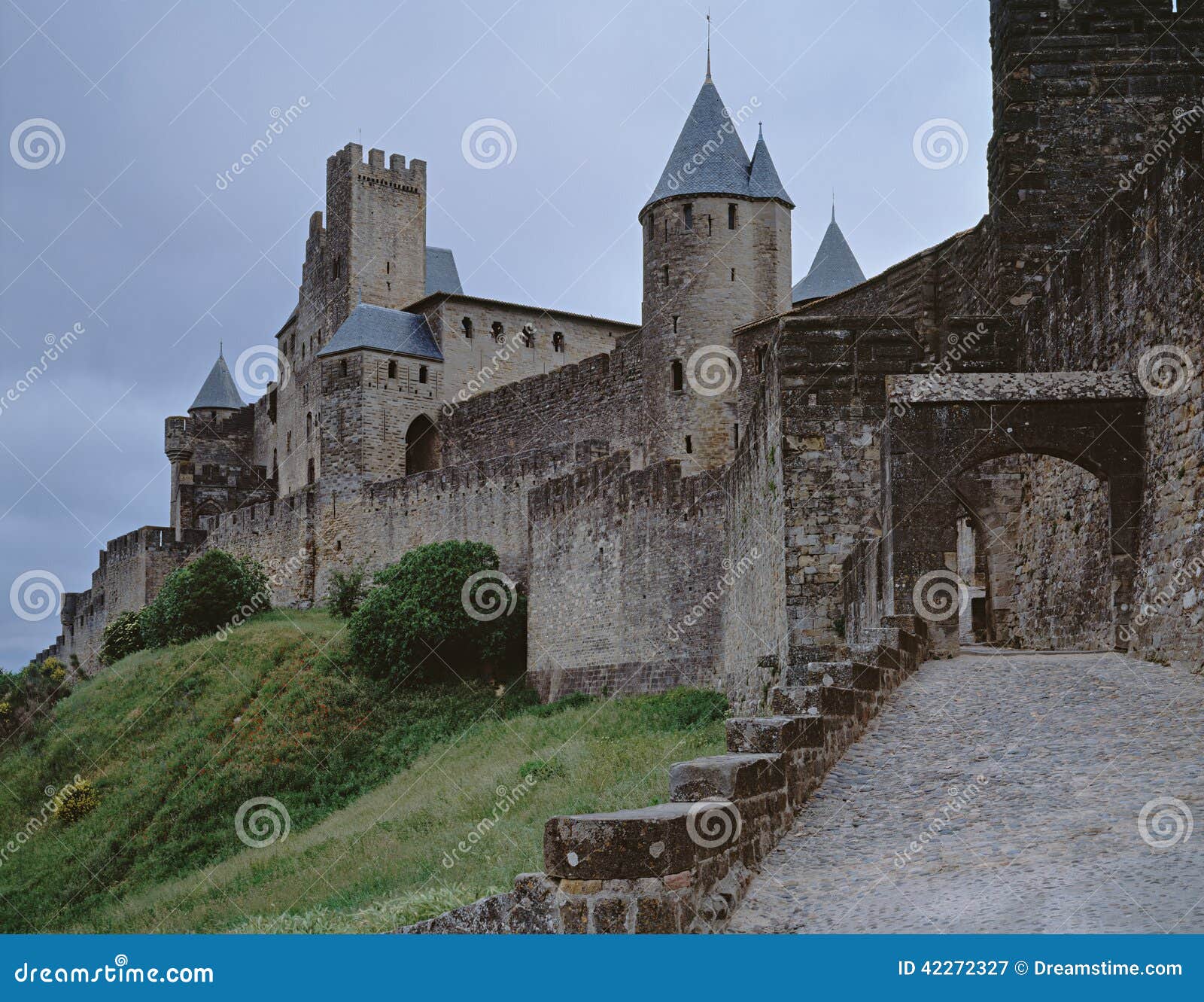 The castle Carcassone stock image. Image of cathars, castle - 42272327