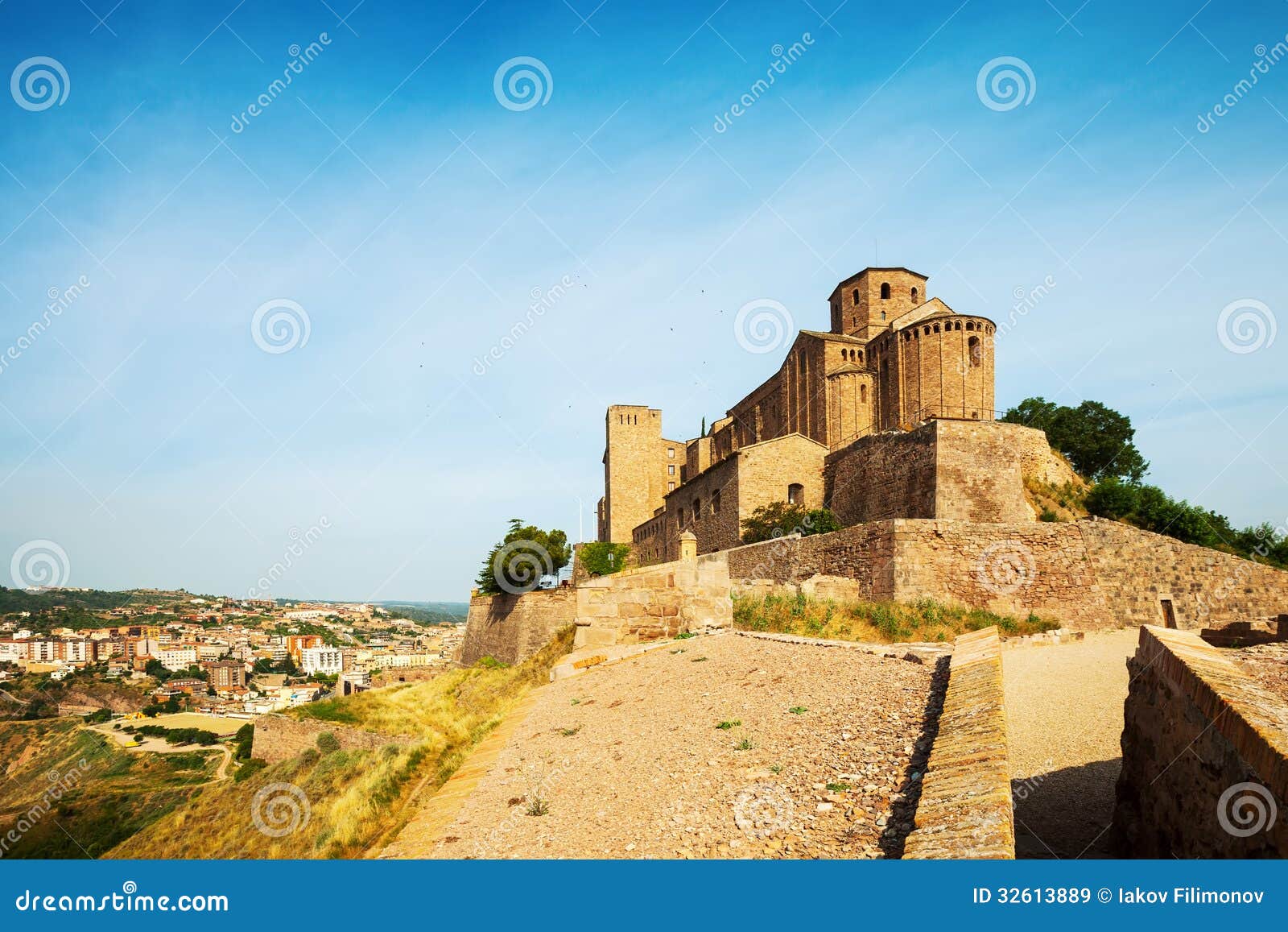 Castle of Cardona. Catalonia Stock Image - Image of arch, protection ...