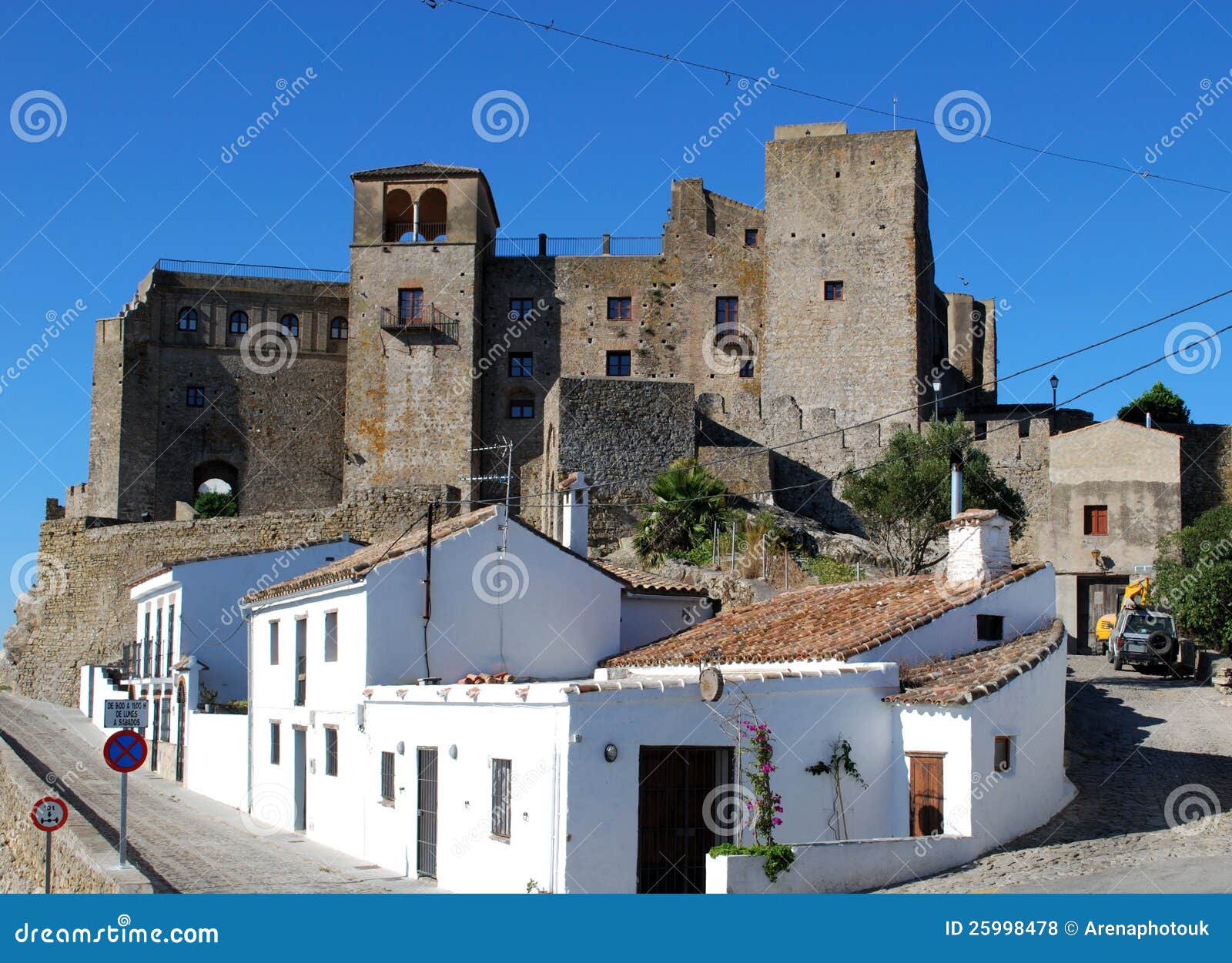 Castle, Castillo De Castellar, Spain. Stock Photo - Image of european ...