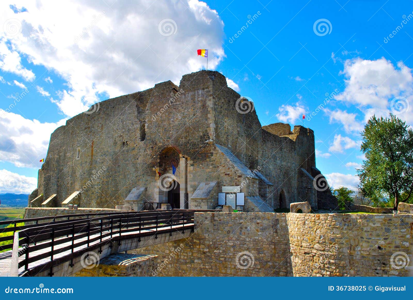 Castle - Cetatea stock image. Image of historical, defensive - 36738025