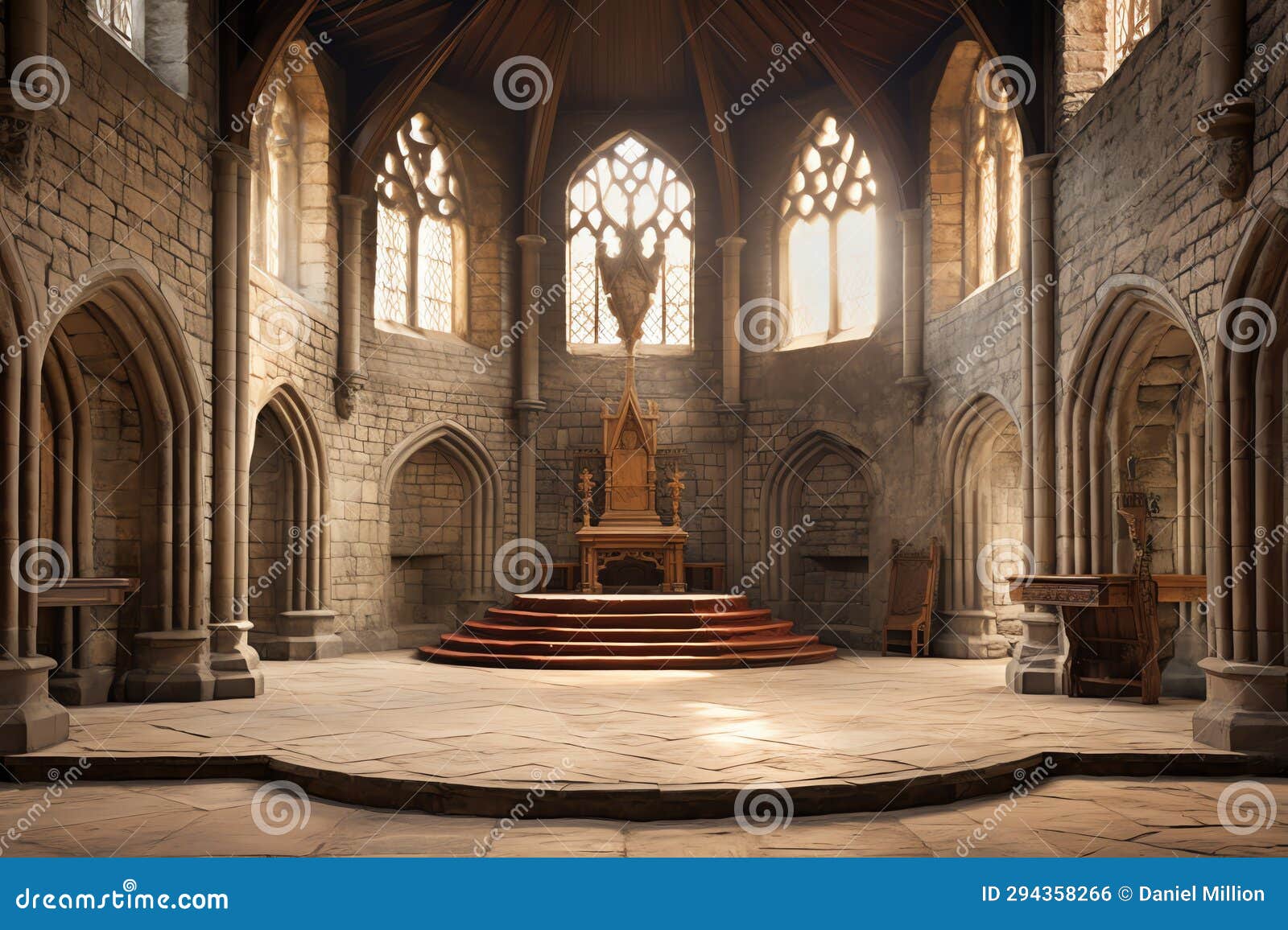 Castle Chambers Medieval Fantasy Photo Stock Illustration ...