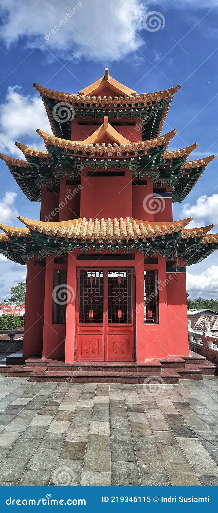 Castle of Chinesee in Singkawang. Konghucu Religion Stock Image - Image ...
