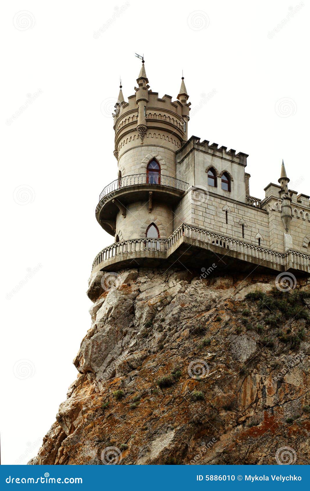 Castle on cliff stock photo. Image of cliffs, eksterer - 5886010