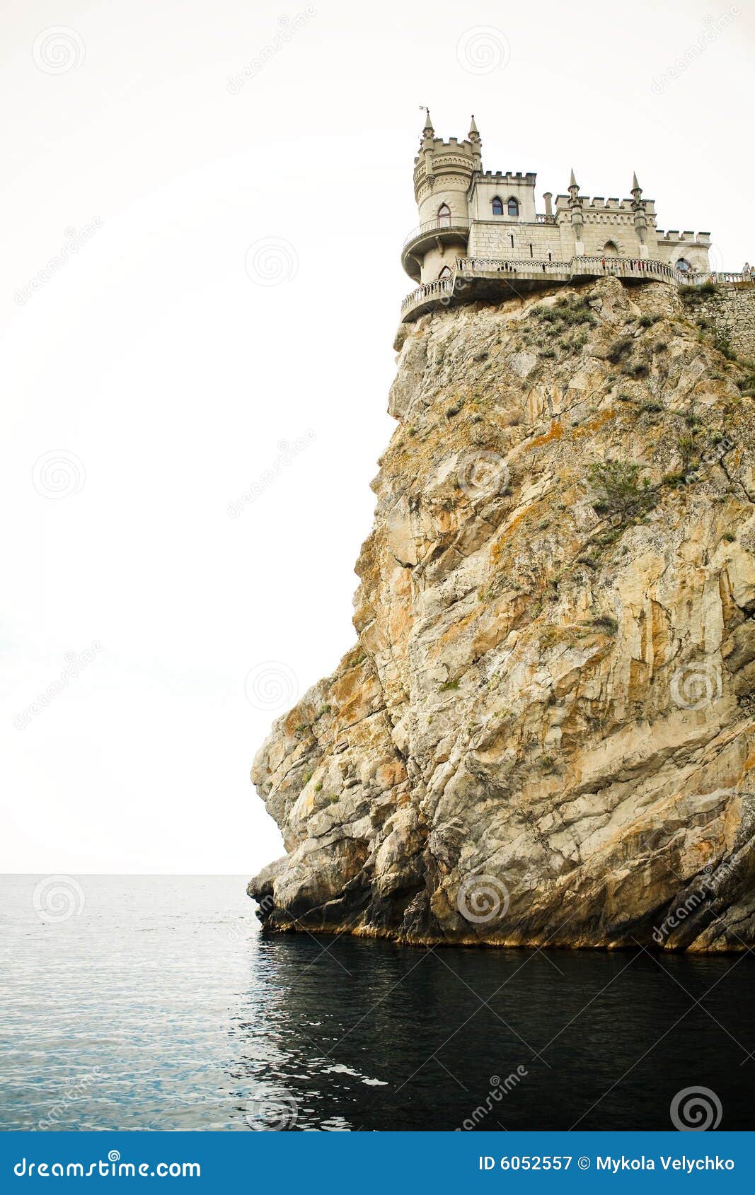 Castle on cliff stock image. Image of space, gothic, wall - 6052557
