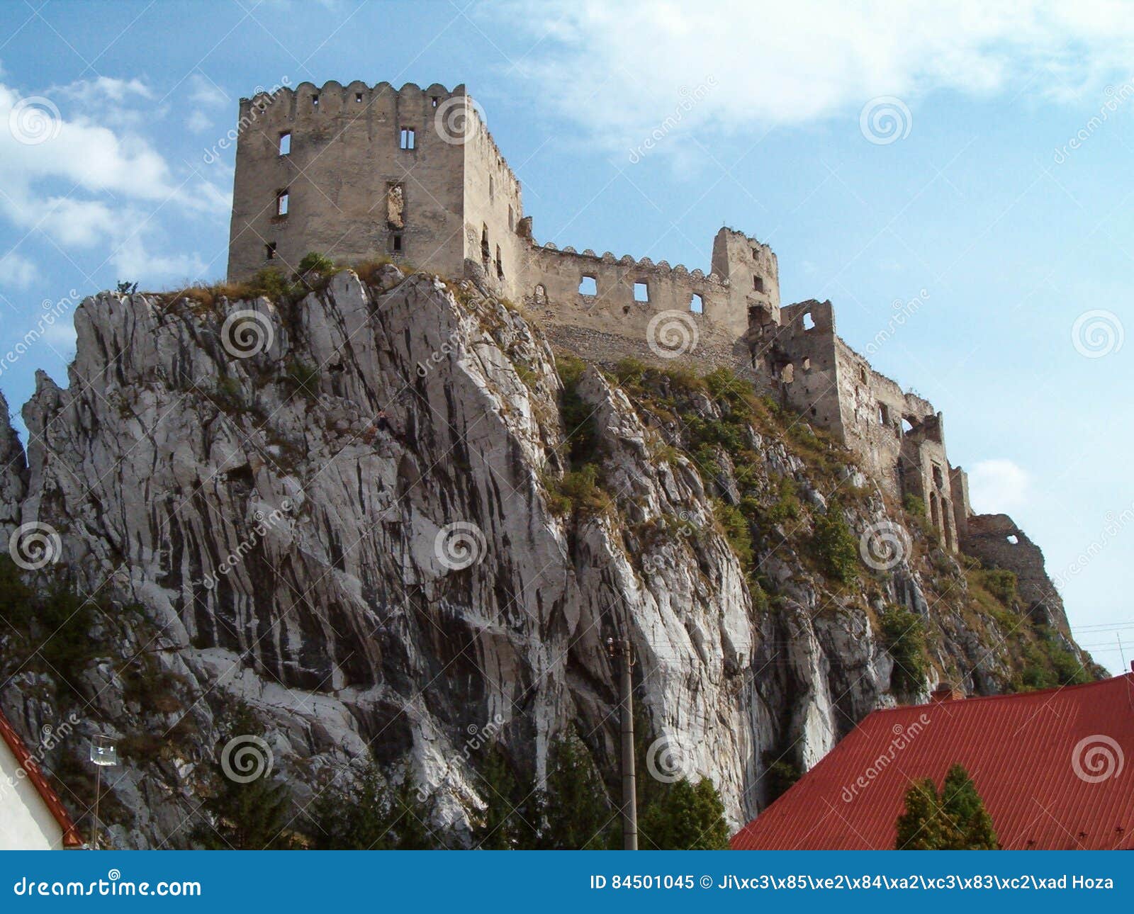 Castle on a Cliff stock image. Image of cloud, cliff - 84501045