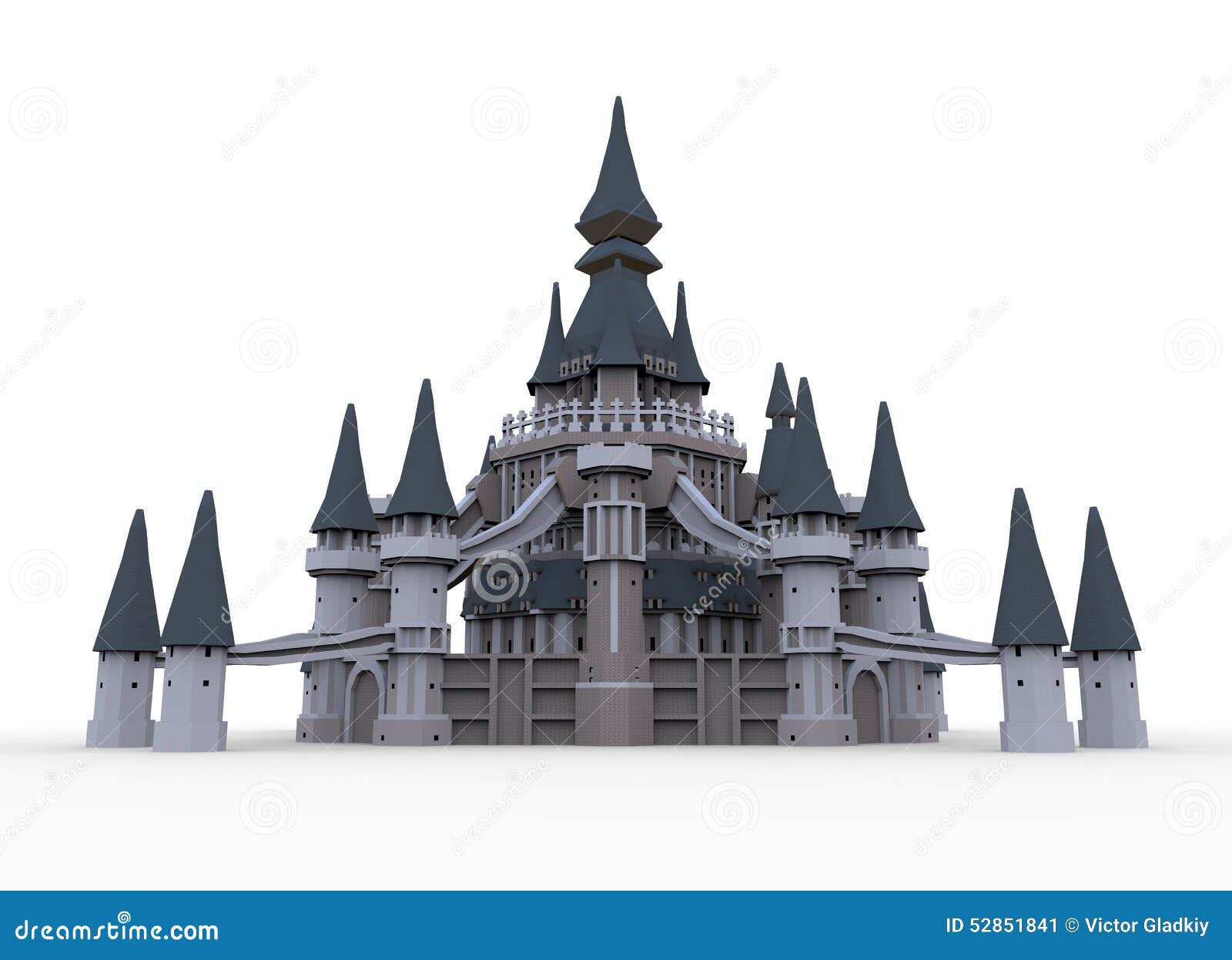 Castle stock illustration. Illustration of fairytale - 52851841