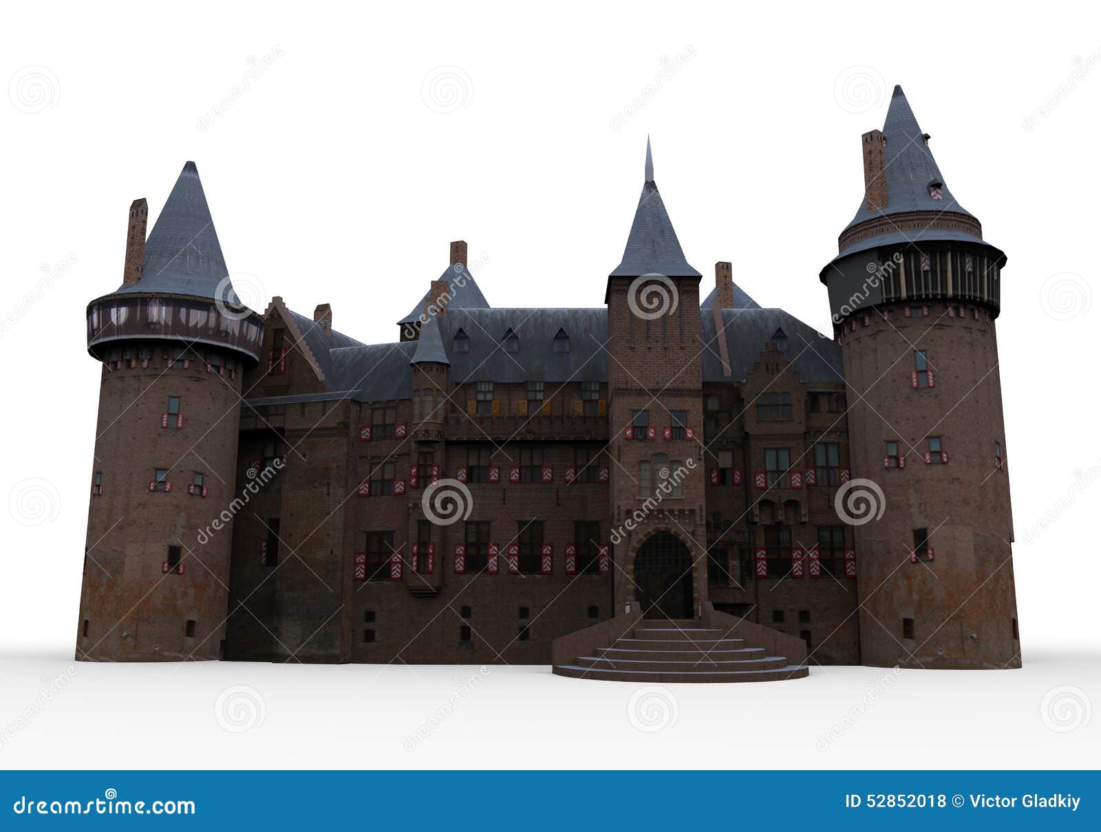 Castle stock illustration. Illustration of stone, design - 52852018