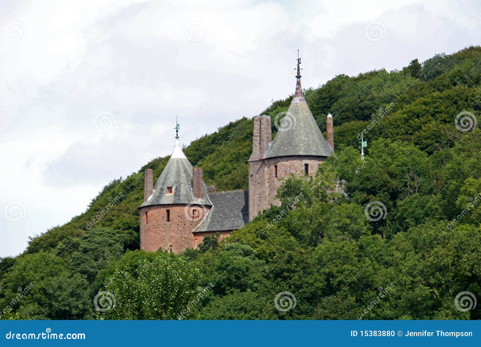 Castle Coch stock photo. Image of ramparts, fortification - 15383880