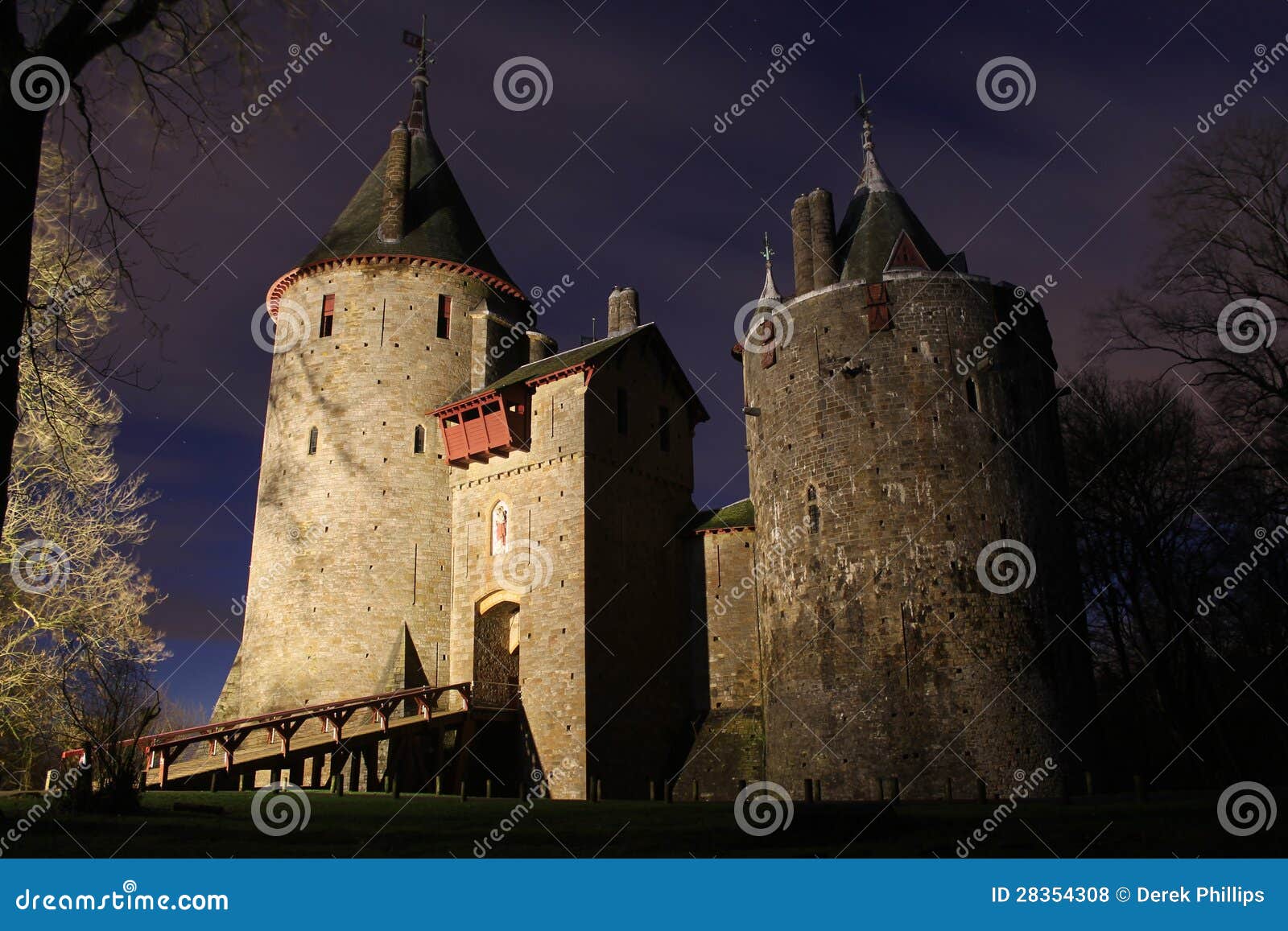 Castle Coch - Cardiff Wales Stock Photo - Image of dark, castle: 28354308