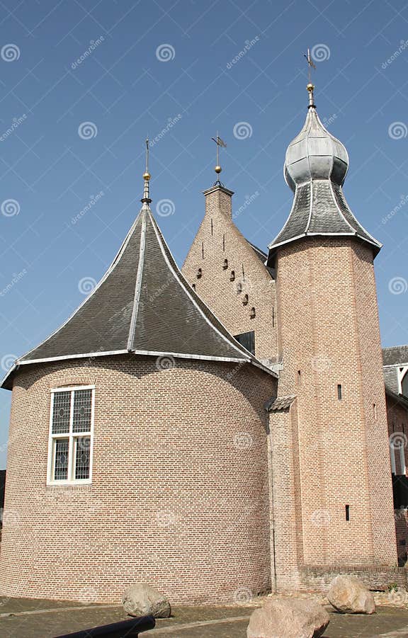 Castle of Coevorden editorial stock photo. Image of drenthe - 90860813