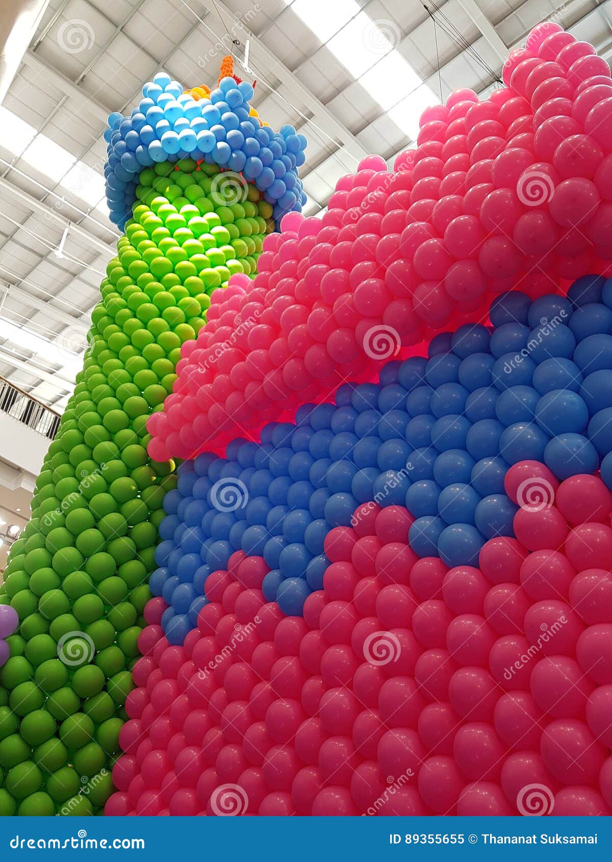 Castle Colorful Balloons. stock image. Image of colorful - 89355655