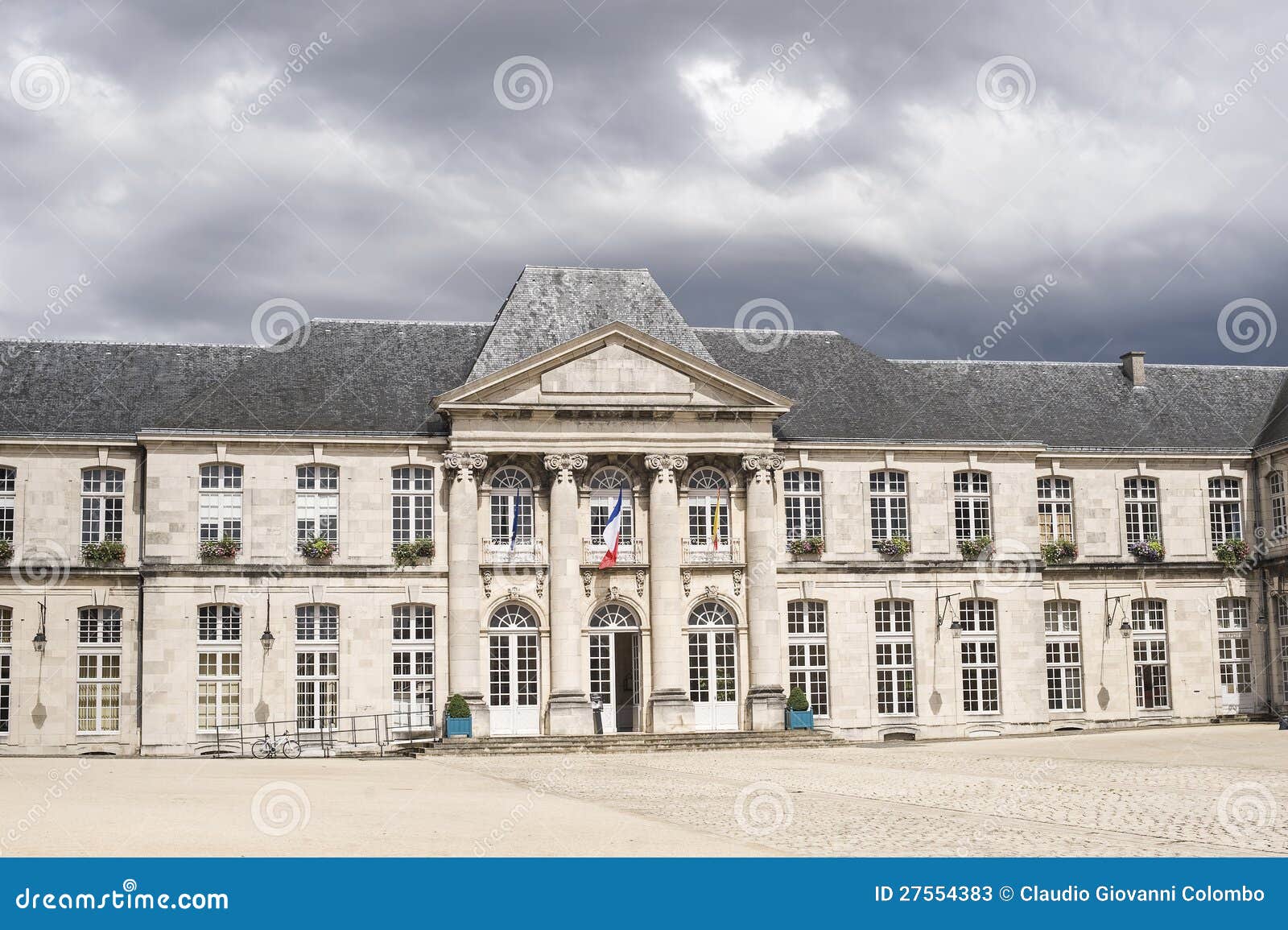 Castle of Commercy (France) Stock Image - Image of facade, windows ...