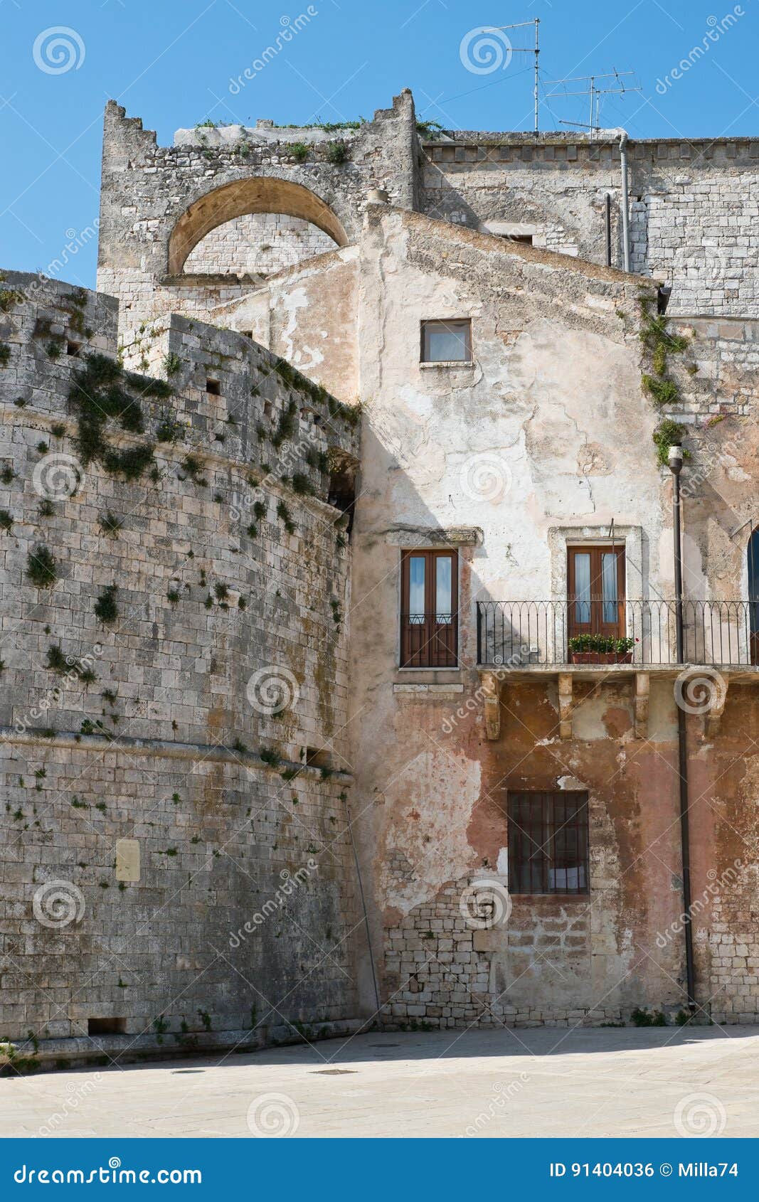 Castle of Conversano. Puglia. Italy Stock Photo - Image of building ...
