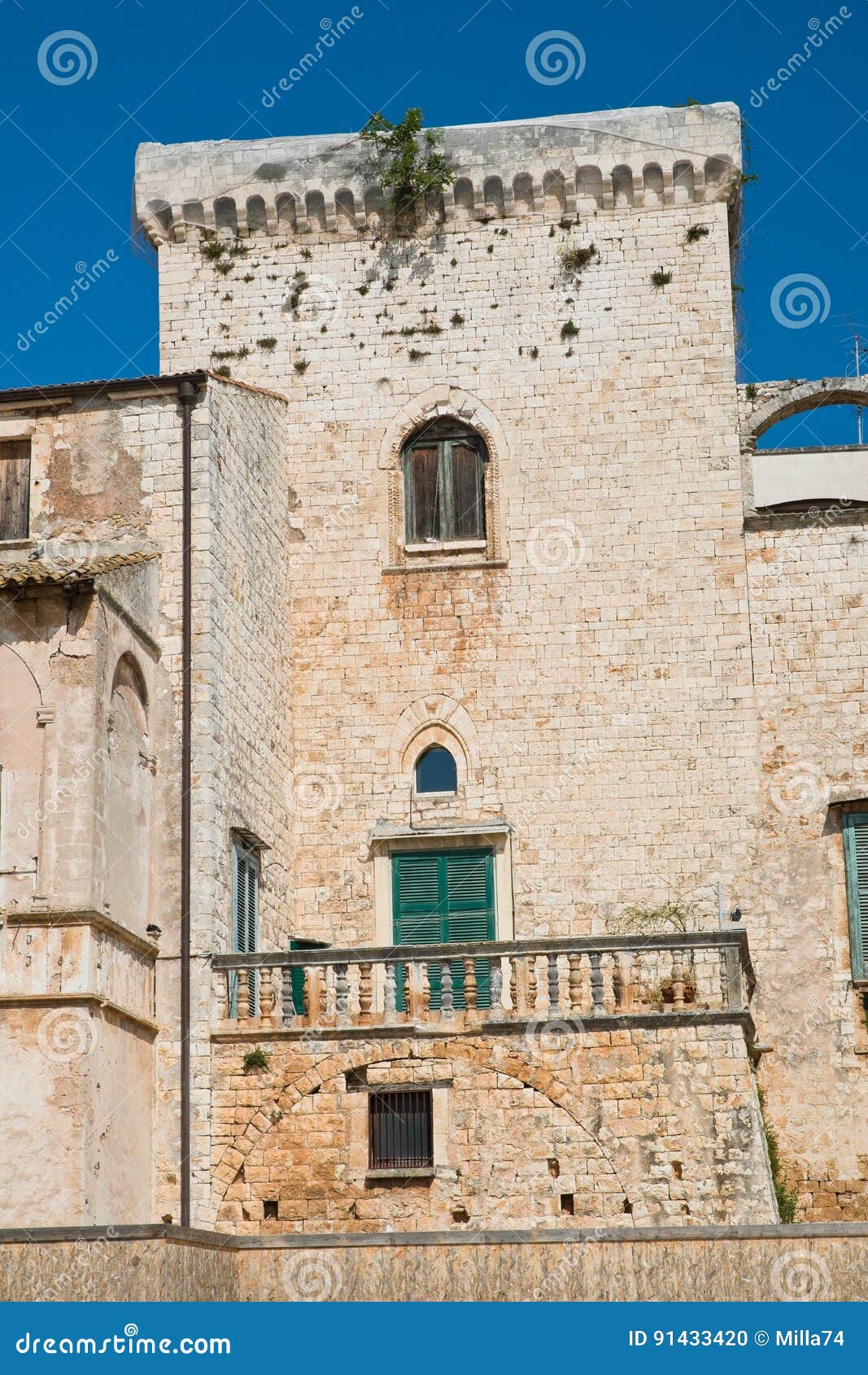 Castle of Conversano. Puglia. Italy Stock Photo - Image of castle ...