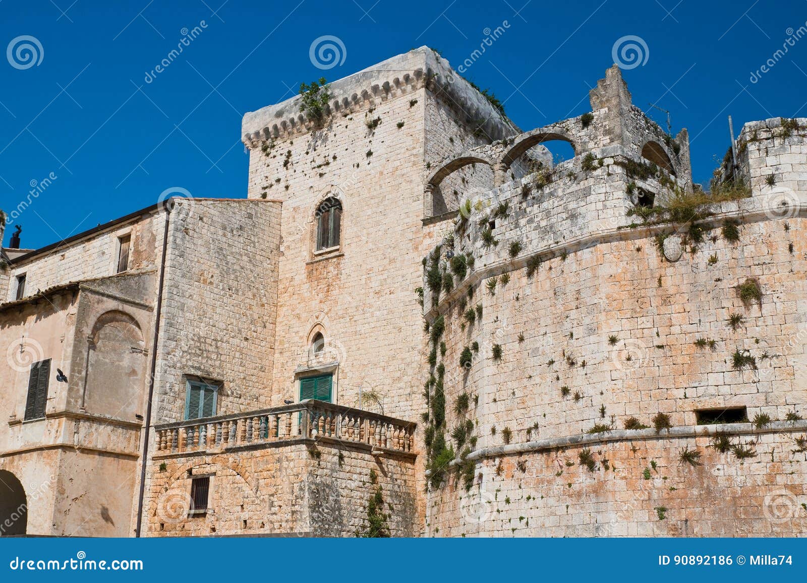 Castle of Conversano. Puglia. Italy Stock Photo - Image of italy ...