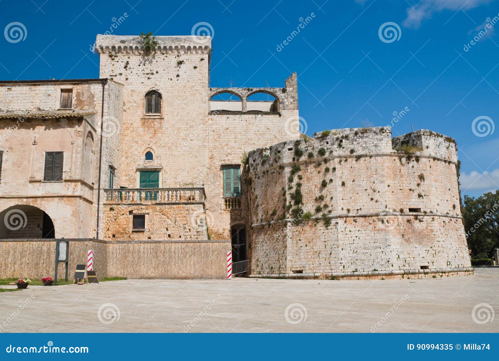 Castle of Conversano. Puglia. Italy Stock Image - Image of brickwall ...