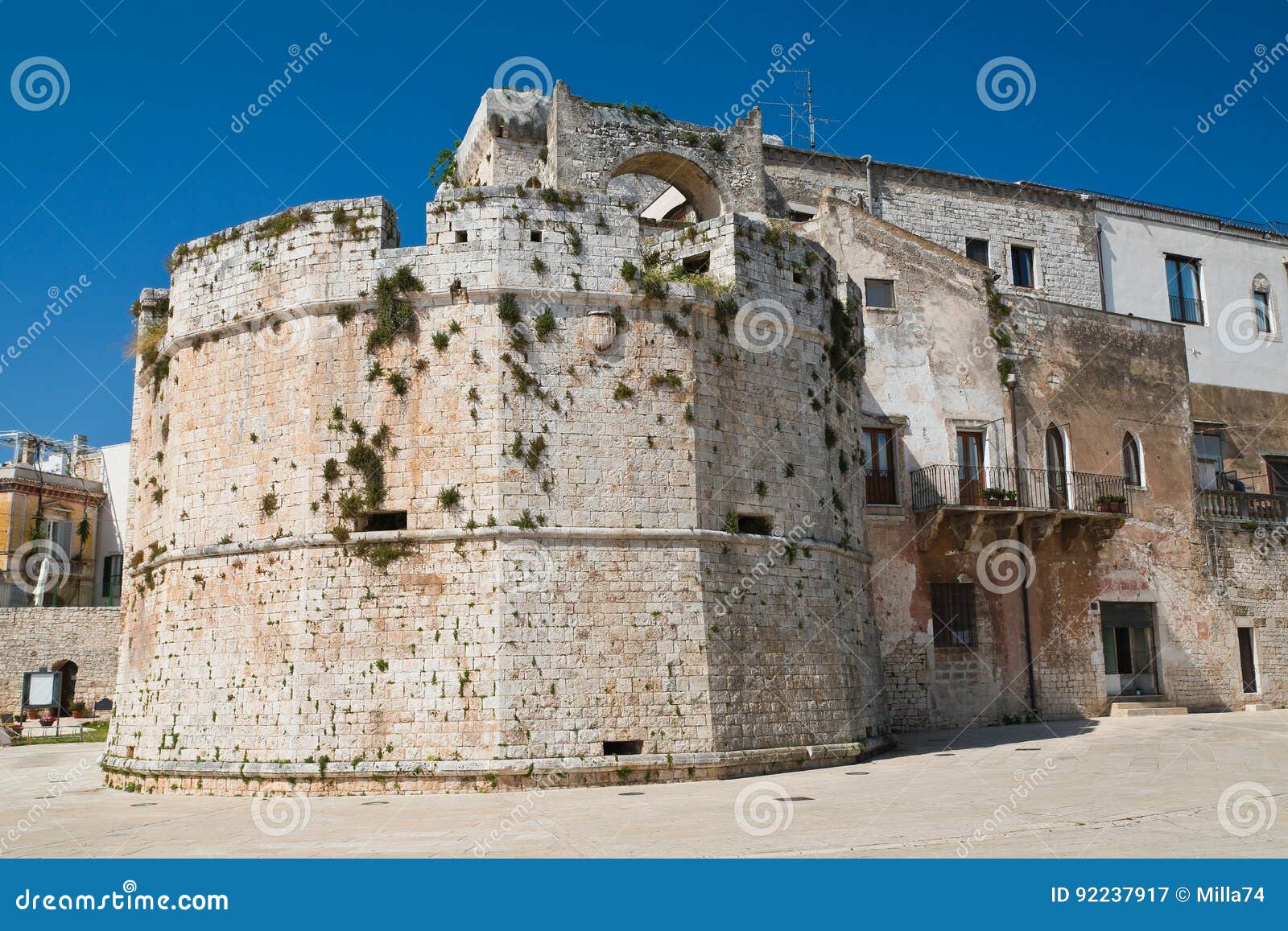 Castle of Conversano. Puglia. Italy Stock Image - Image of antique ...
