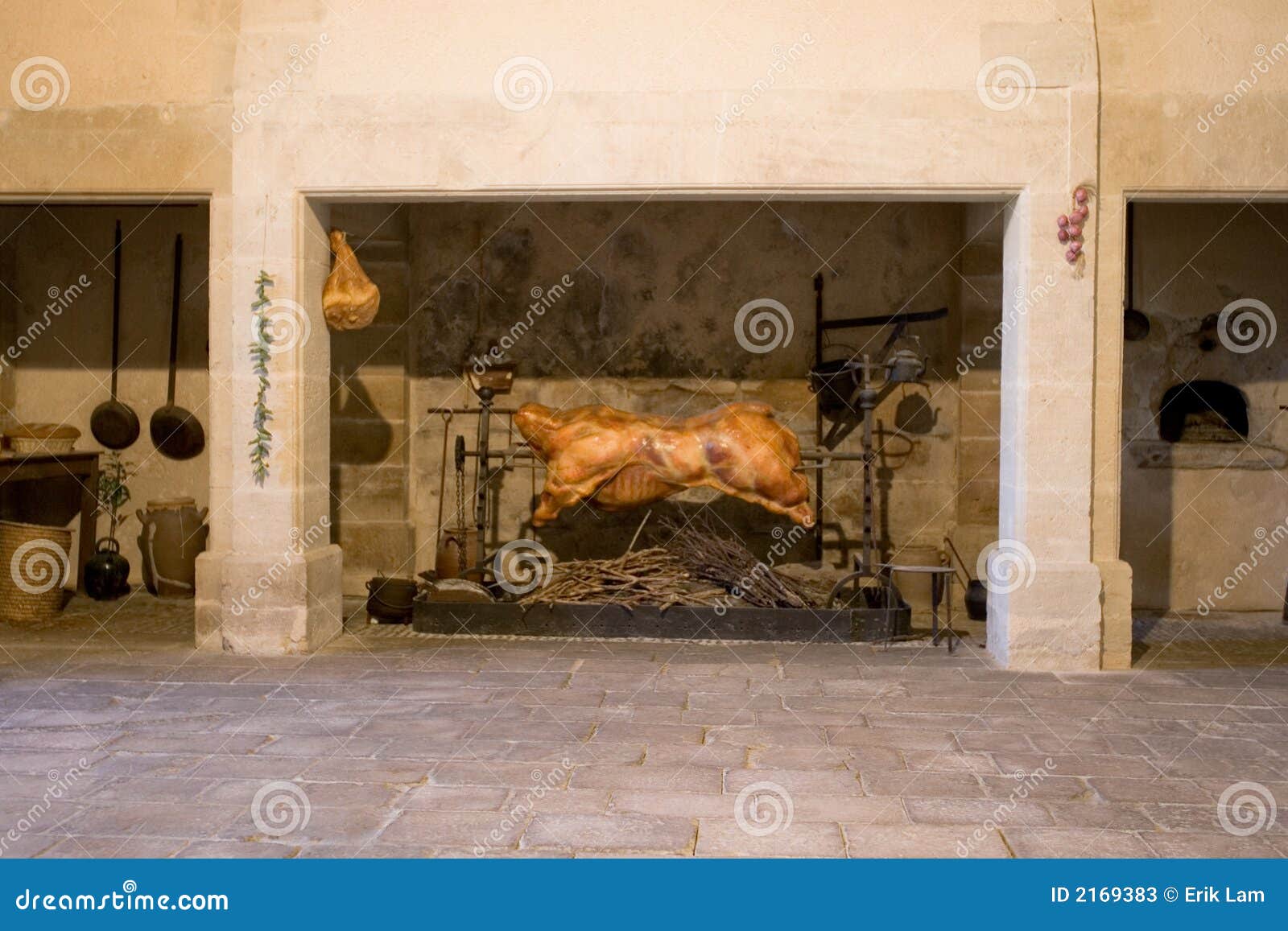 Castle Cooking Rotisserie stock image. Image of kitchen - 2169383