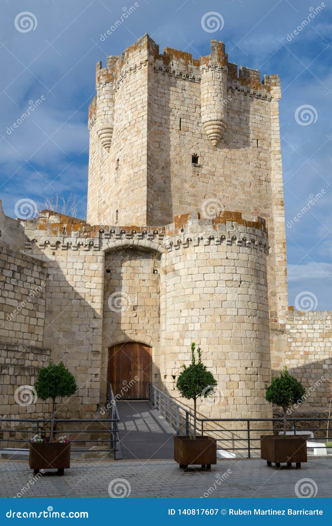 The castle of Coria (Spain stock image. Image of extremadura - 140817607