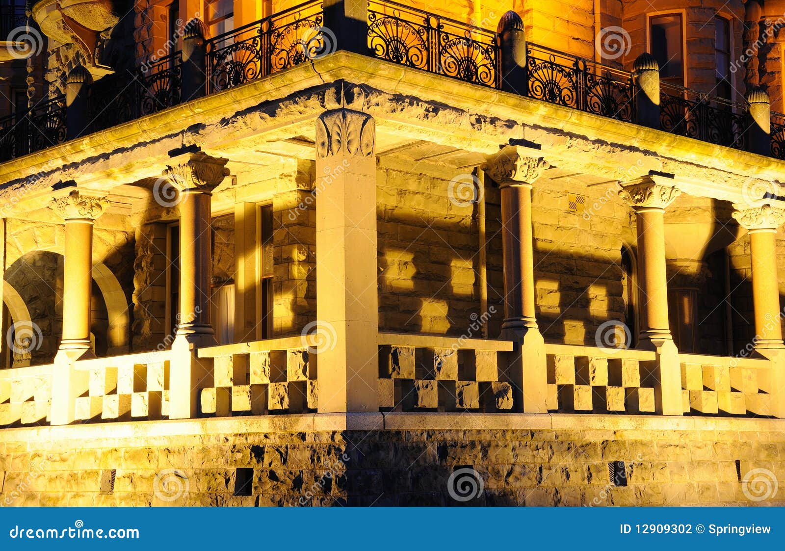 Castle corridor stock photo. Image of corridor, evening - 12909302