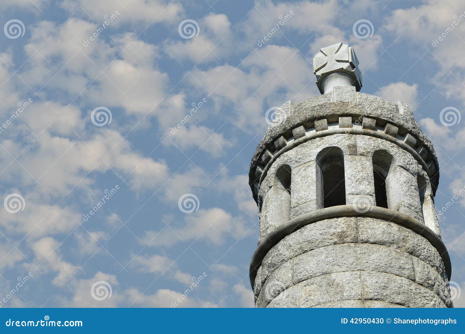 Castle Crenelation stock photo. Image of clouds, puffy - 42950430