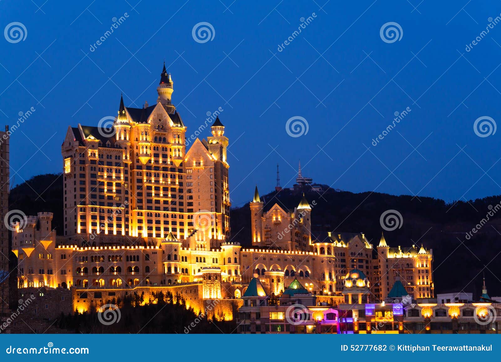 Castle in Dalian city stock photo. Image of travel, nature - 52777682