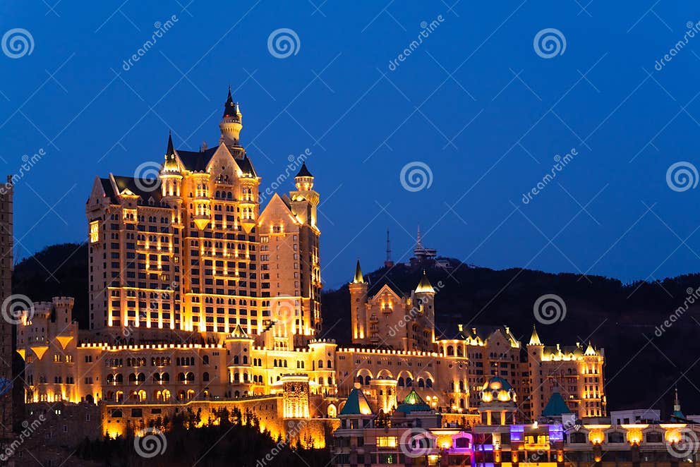 Castle in Dalian city stock photo. Image of travel, nature - 52777682