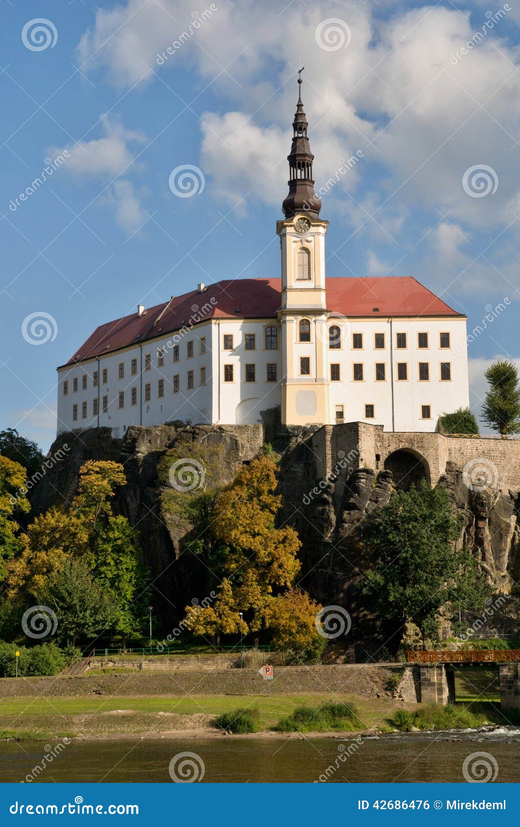Castle Decin, Czech Republic Stock Photo - Image of northern, landscape ...
