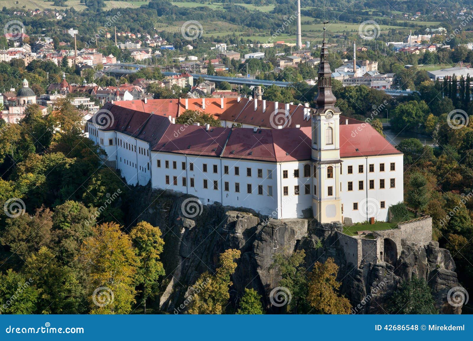 Castle Decin, Czech Republic Stock Photo - Image of europe, autumn ...