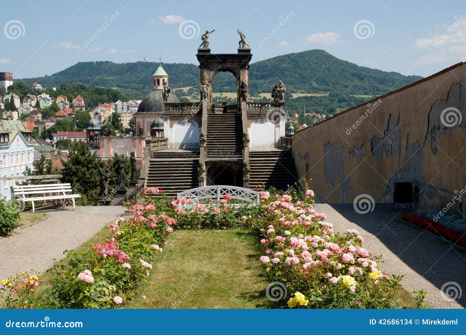 Castle Decin, Czech Republic Stock Photo - Image of history, colored ...