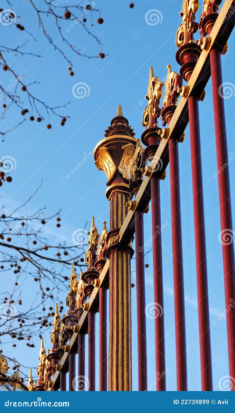 Castle Decorative Grille Fence Stock Image - Image of grate, iron: 22739899