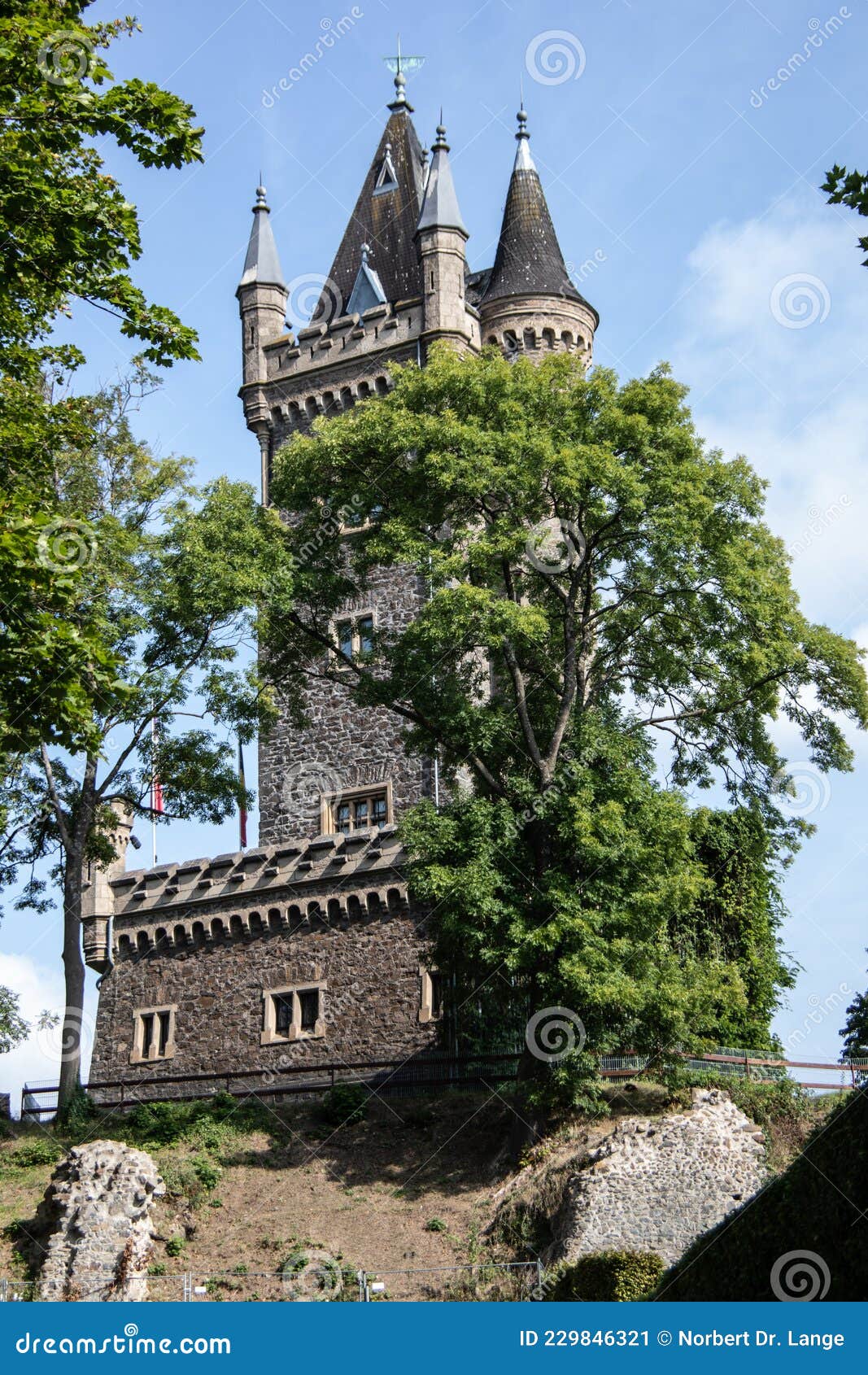 Castle in Dillenburg stock image. Image of bastion, wilhelmsturm ...