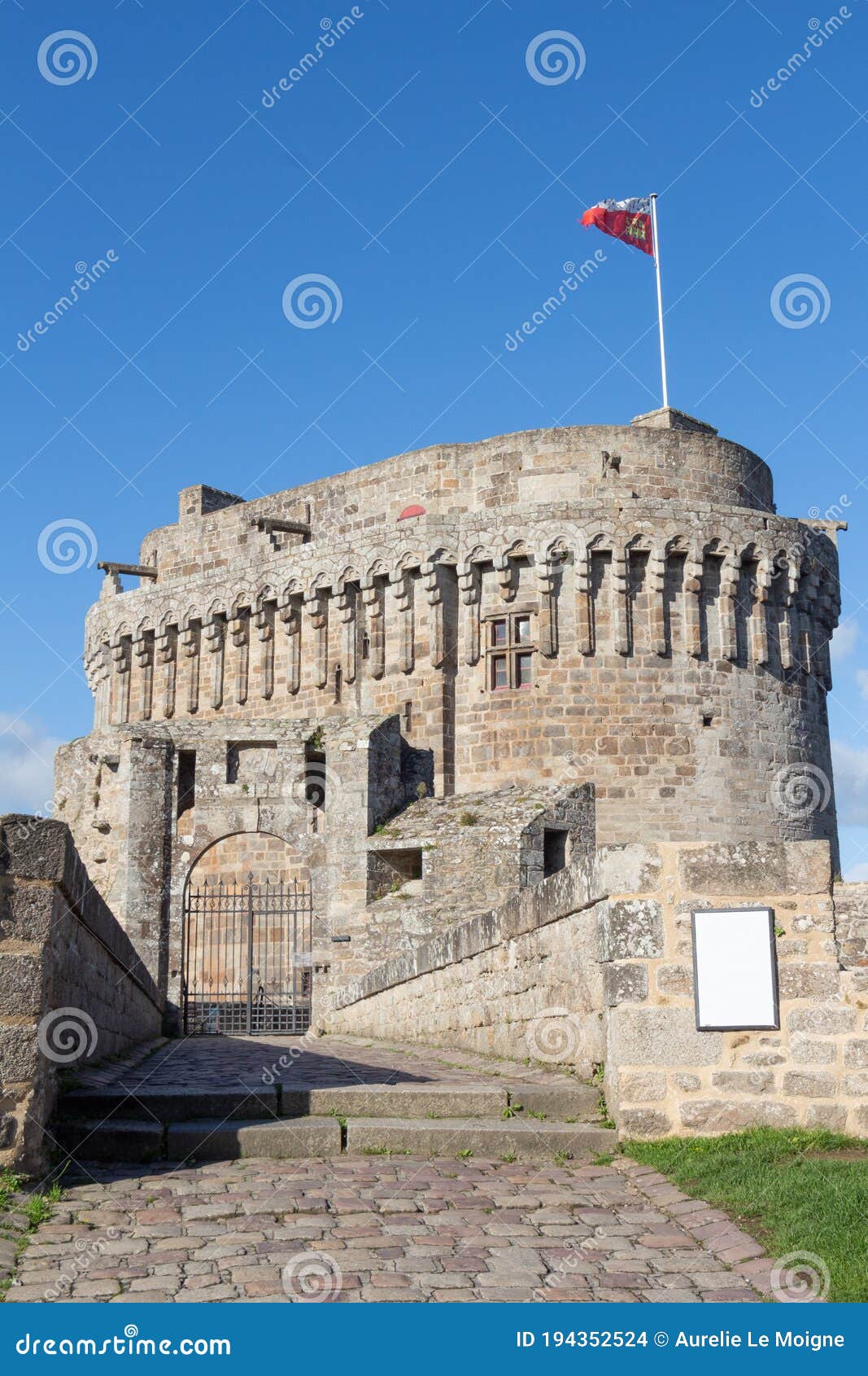 Castle of Dinan stock photo. Image of fort, architecture - 194352524