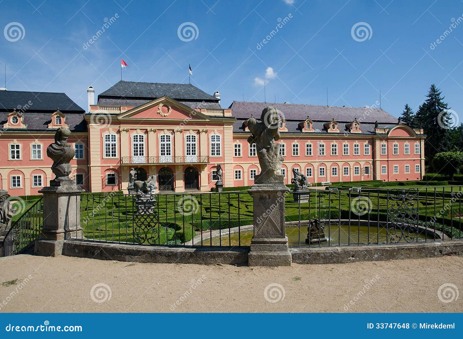 Castle Dobris, Czech Republic Stock Photo - Image of dobris, central ...