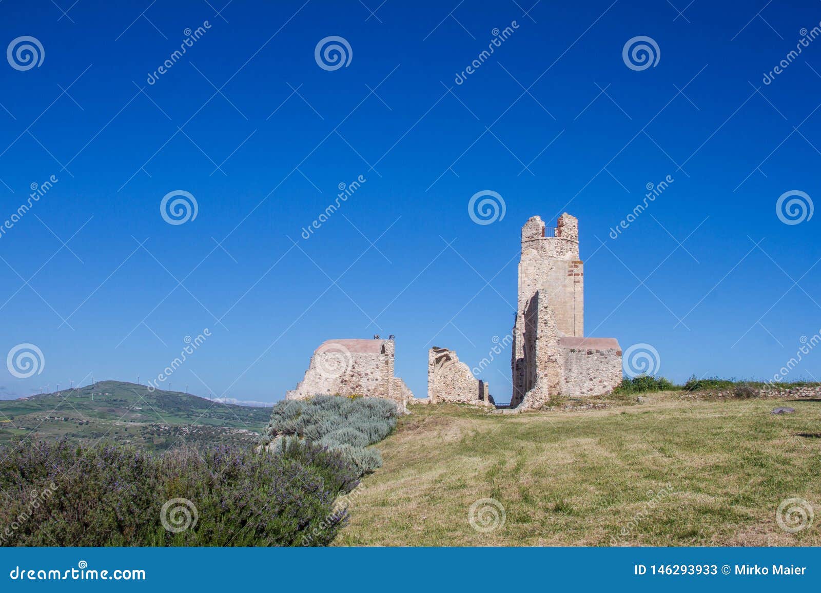 Castle of the Doria, Chiaramonti, Sardinian Castel, Sassari Stock Image ...