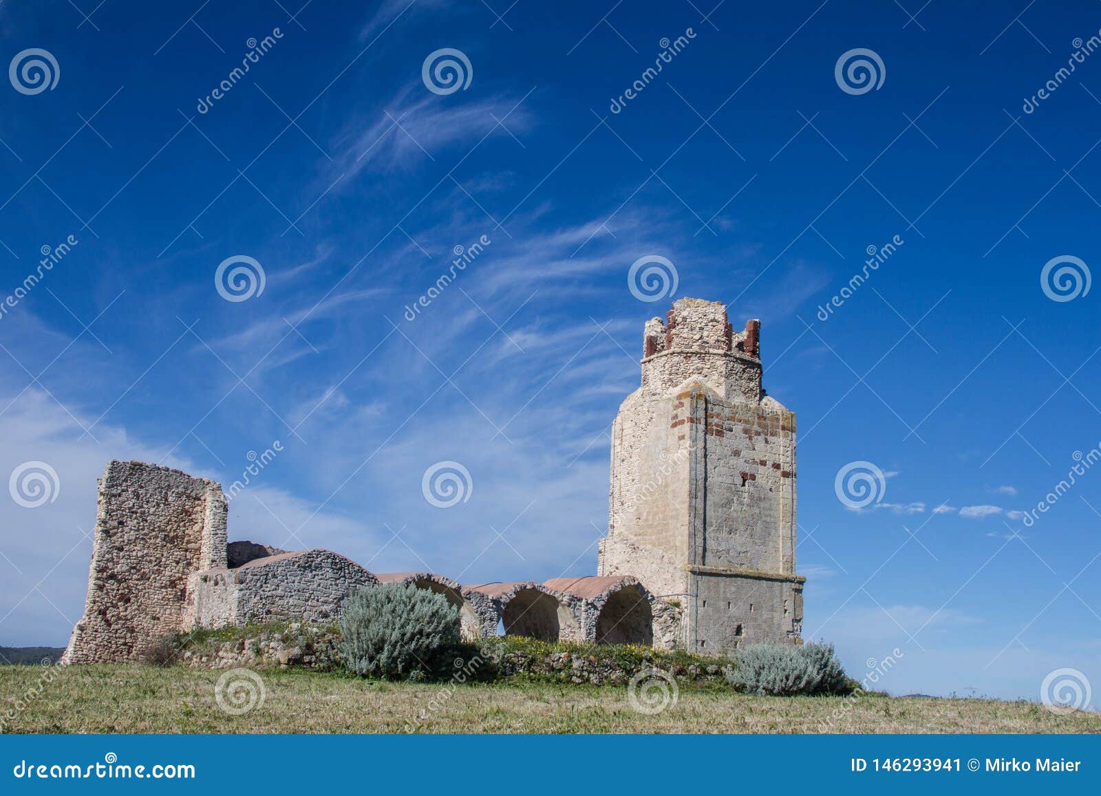 Castle of the Doria, Chiaramonti, Sardinian Castel, Sassari Stock Image ...