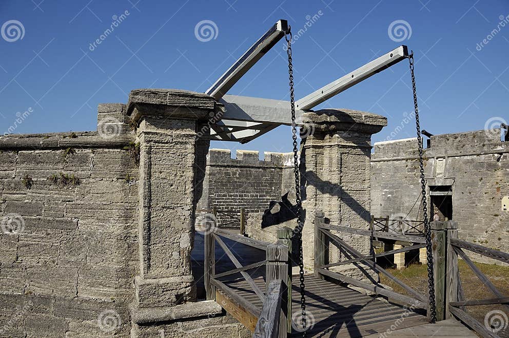 Castle Draw Bridge stock image. Image of bridge, structure - 13024723