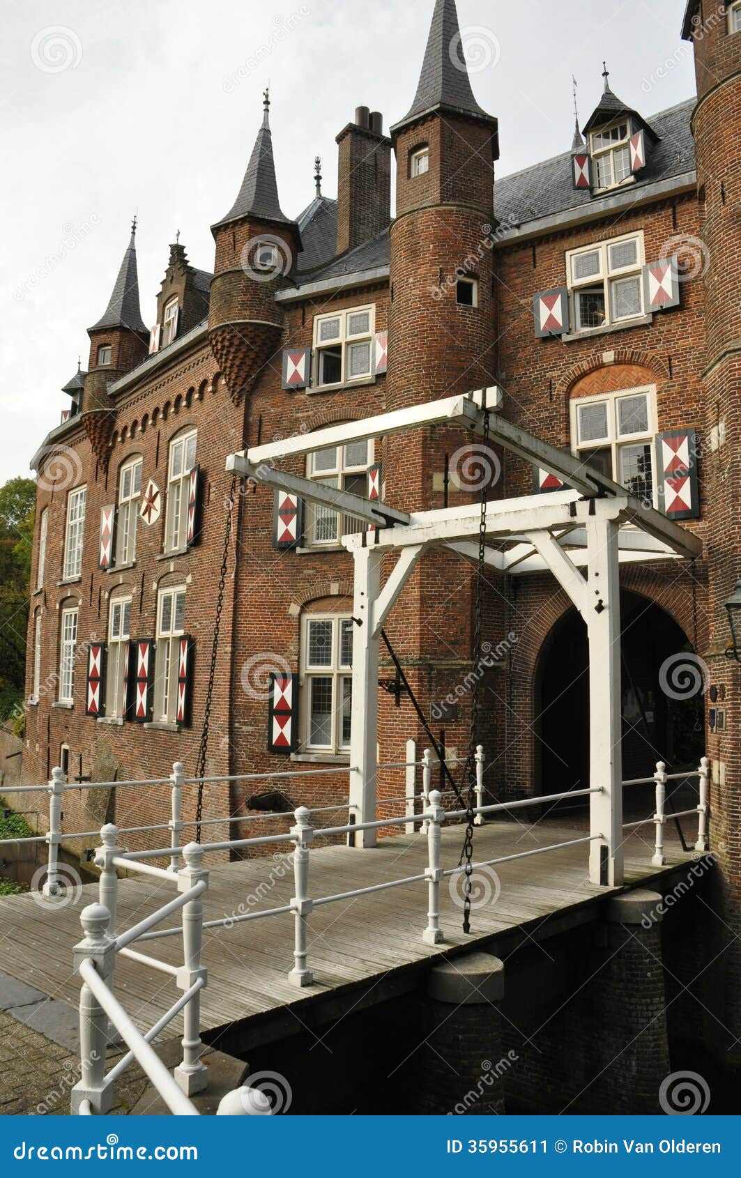 Castle stock image. Image of brabant, drawbridge, fort - 35955611