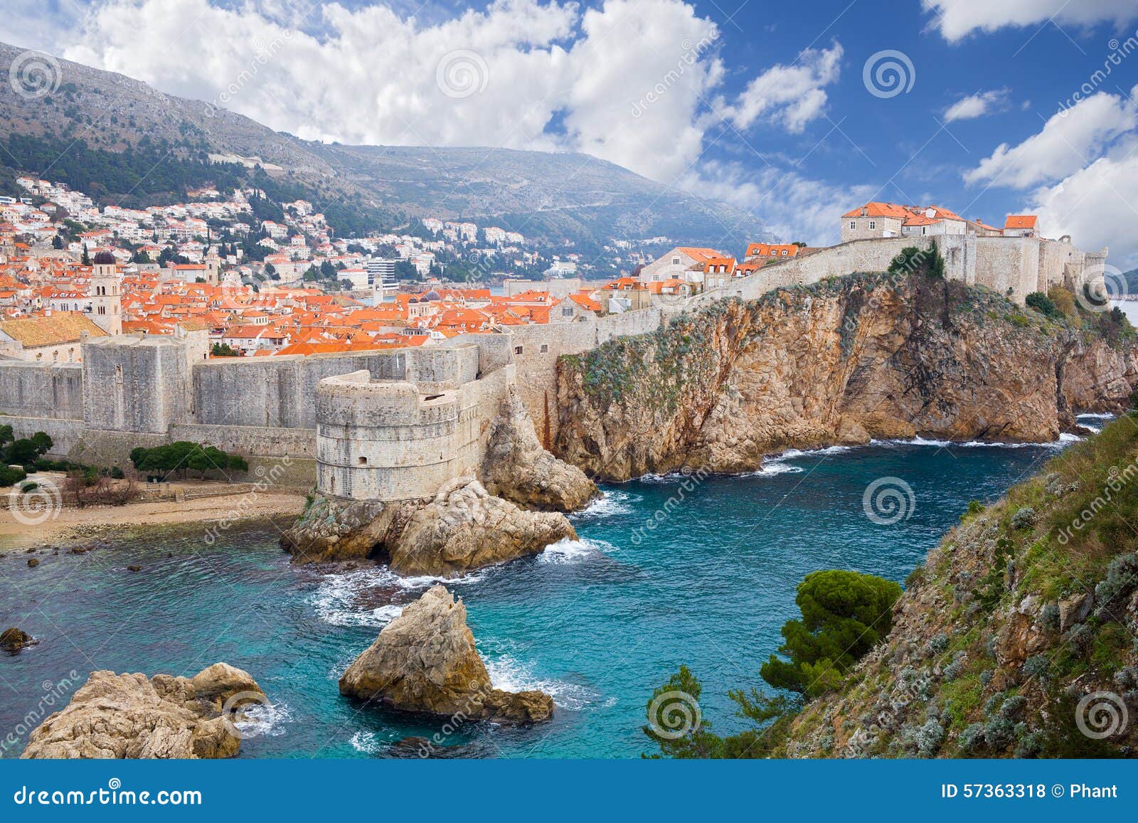 Castle in Dubrovnik. Croatia Stock Photo - Image of croatia, historic ...