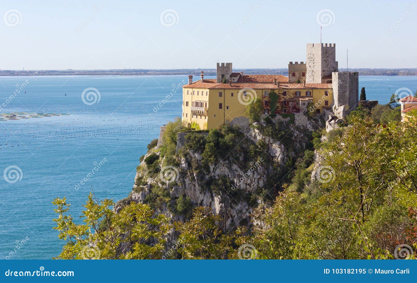 Castle of Duino Near Trieste Editorial Image - Image of cultivation ...